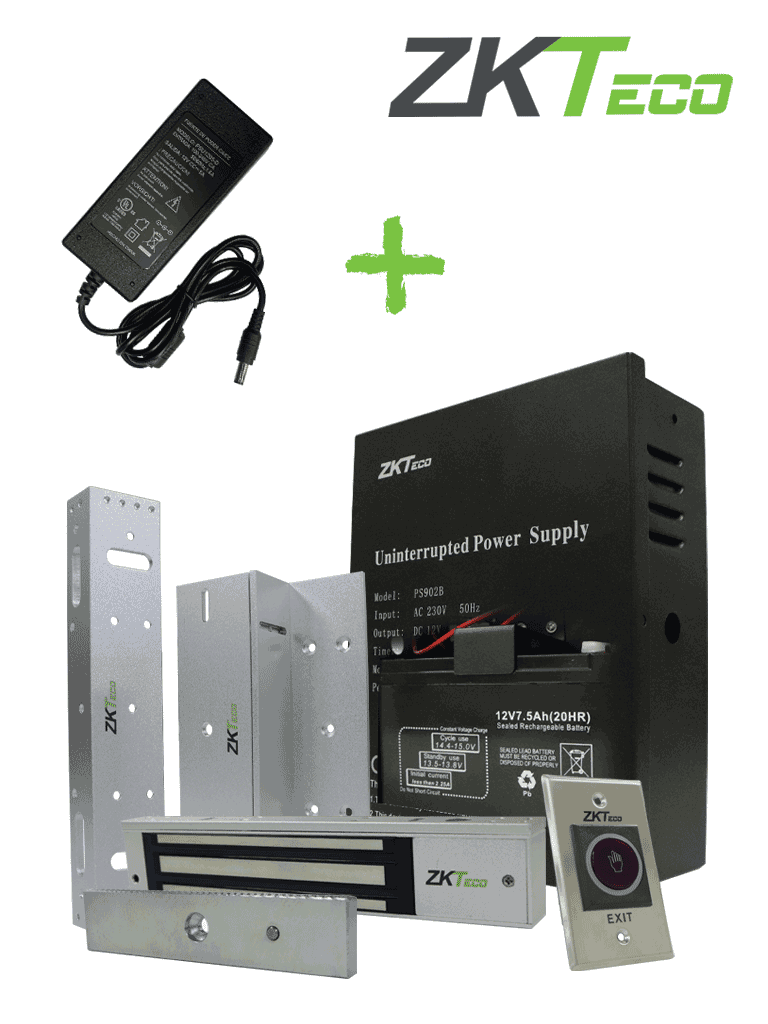 ZKTECO ACAKIT - Kit de accesorios de control de acceso / 1 Botón de ...