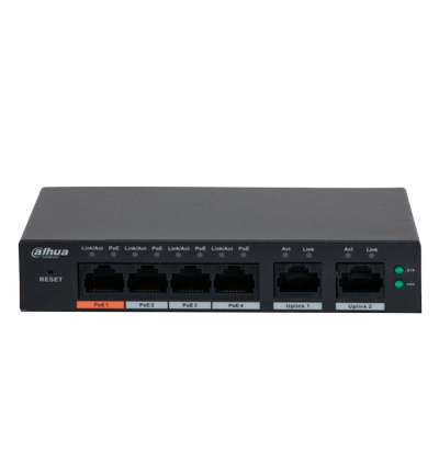 DAHUA DH-S4100-4ET2ET-60-C Switch Administrado en de 6 puert