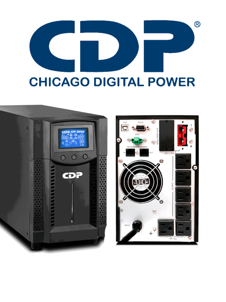 CDP UPO11-1 AX- UPS Online de 1 KVA/ 1000Watts/ 4 Terminales