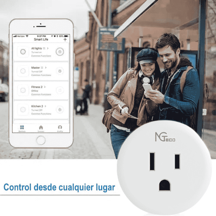 NGTECO NGP300PAQ4 - Paquete de 4 Contactos Inteligentes Wifi