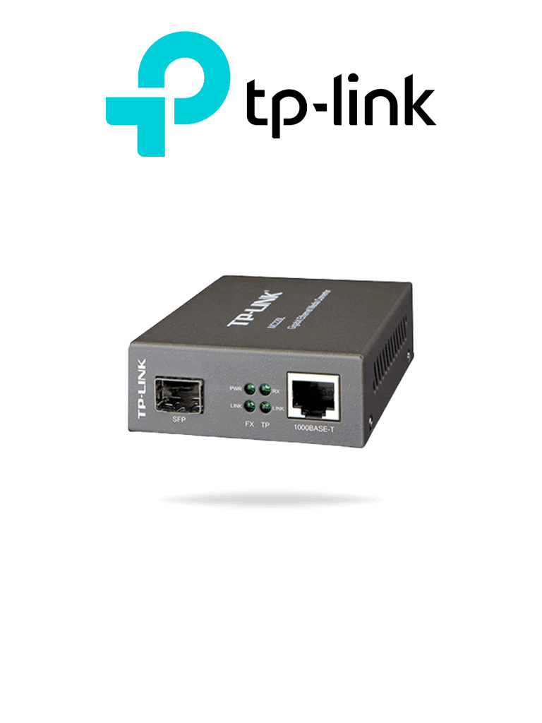Tp Link Convertidor De Medios 10Kmmono 500Mtsmulti Modo Giga Mc220L ...