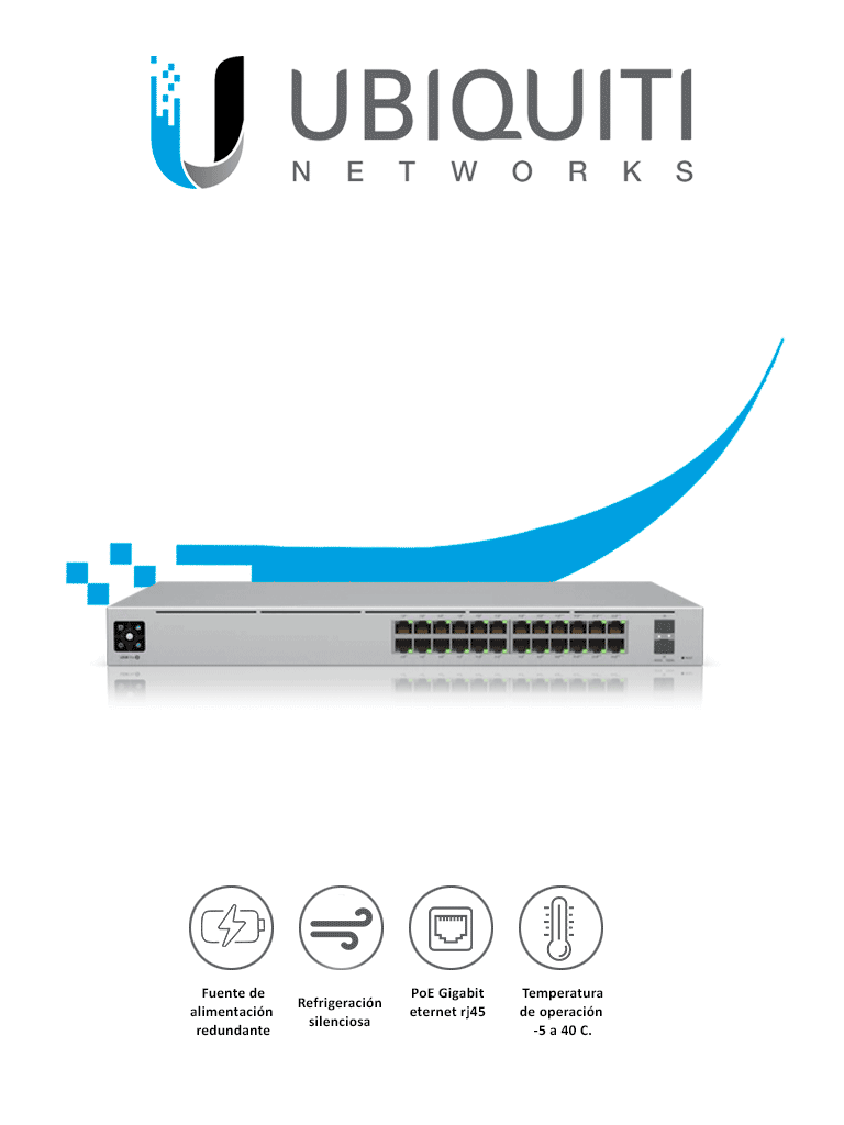 UBIQUITI USWPRO24POE - UBIQUITI NETWORKS - TVCenLinea