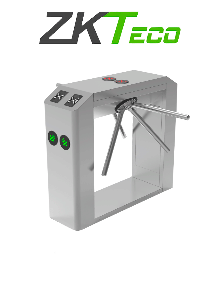 ZKTECO TS2200PRO - Torniquete Trípode Doble Carril Bidirecci