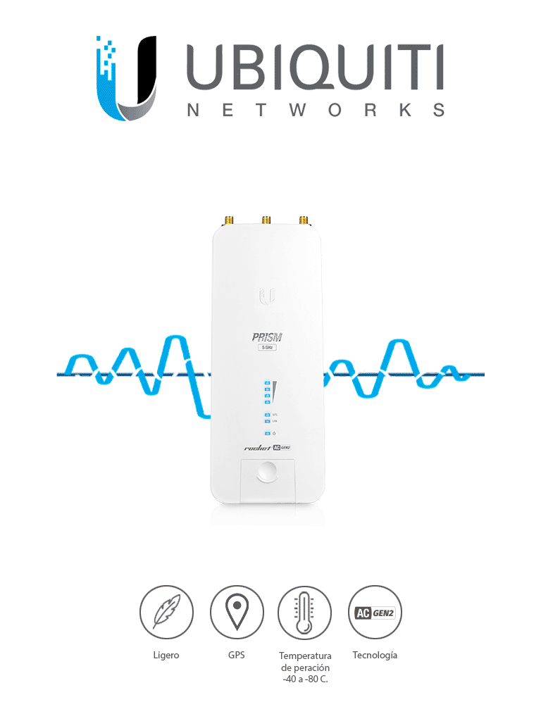 UBIQUITI ROCKET RP5ACGEN2 - Radio Conectorizado Airmax AC