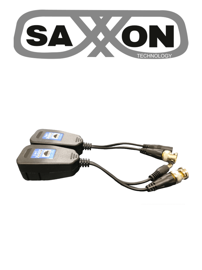SAXXON SXDF802 - Par de Transceptores Pasivos de 8MP