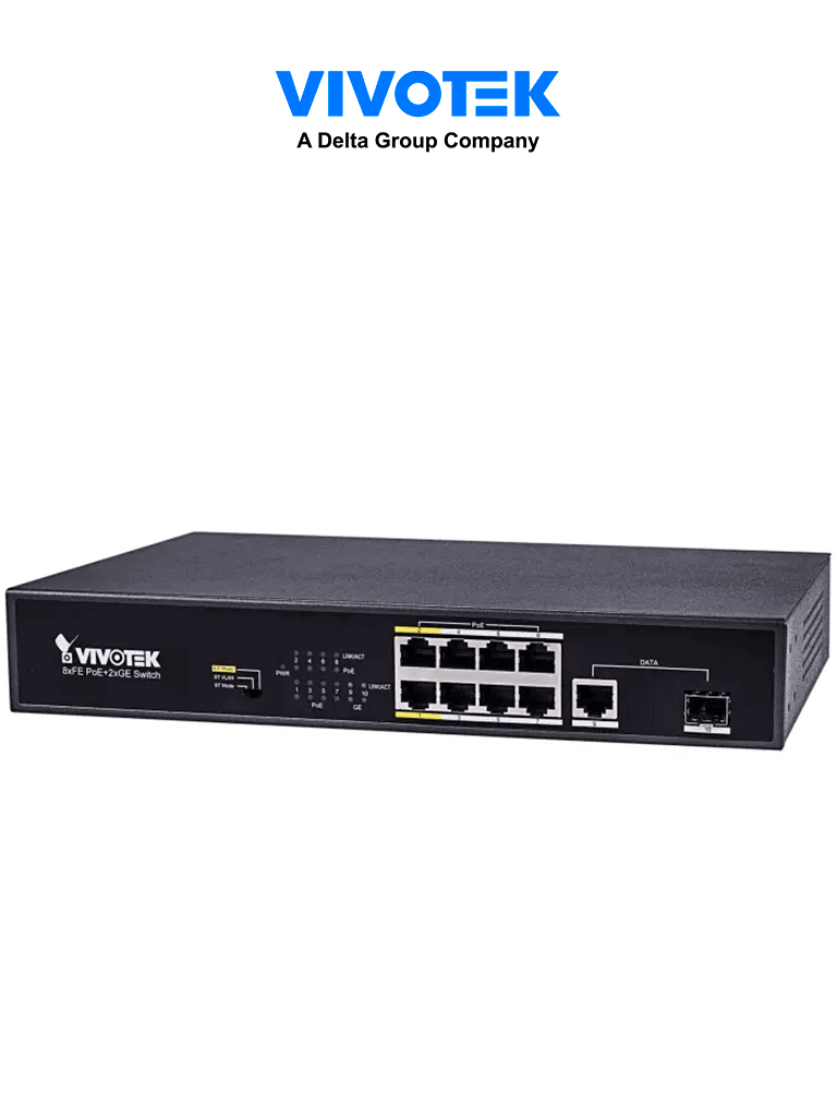 VIVOTEK AW-FGT-100D-120 - Switch PoE no administrable/ 8 pue