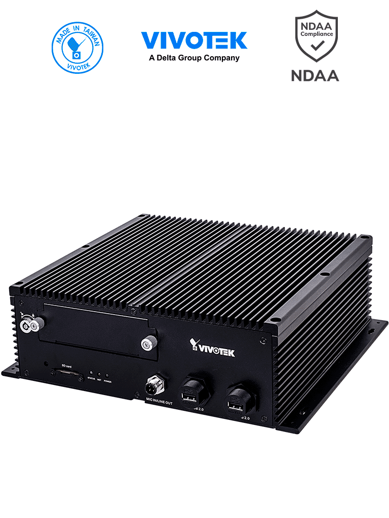 VIVOTEK NV9311PRJ45 - NVR Movil 8 canales / H264 & H265