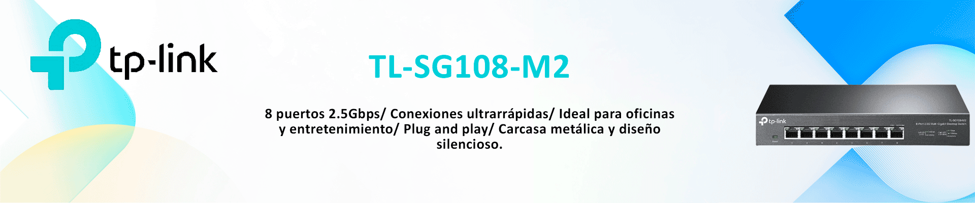 TP-LINK - TL-SG108-M2 / Switch Para Escritorio / 8 puertos 2