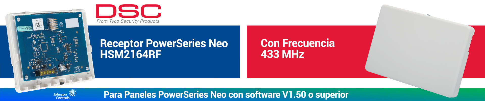 DSC HSM2164 - Módulo Receptor Power Series NEO para recepció