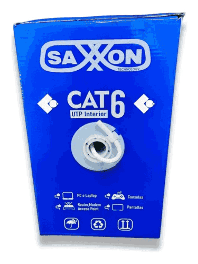 SAXXON OW6100JWH2- Cable UTP CCA / Categoria 6 / Color blan