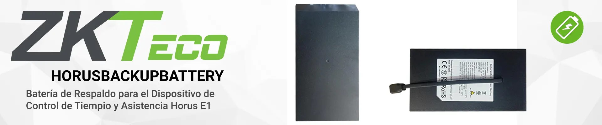Batería de respaldo para reloj facial Horus E1