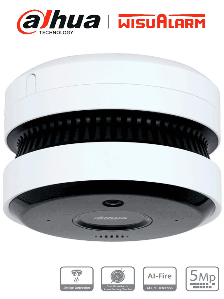 DAHUA WISUALARM DHI-HY-SAV849HA-E - Cámara IP 5MP con IA para Detección ...