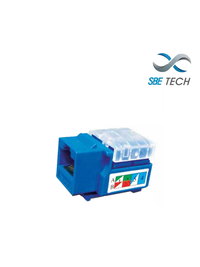 SBETECH 2302BL- Modulo jack keystone RJ45 / 8 Hilos / CAT 5e