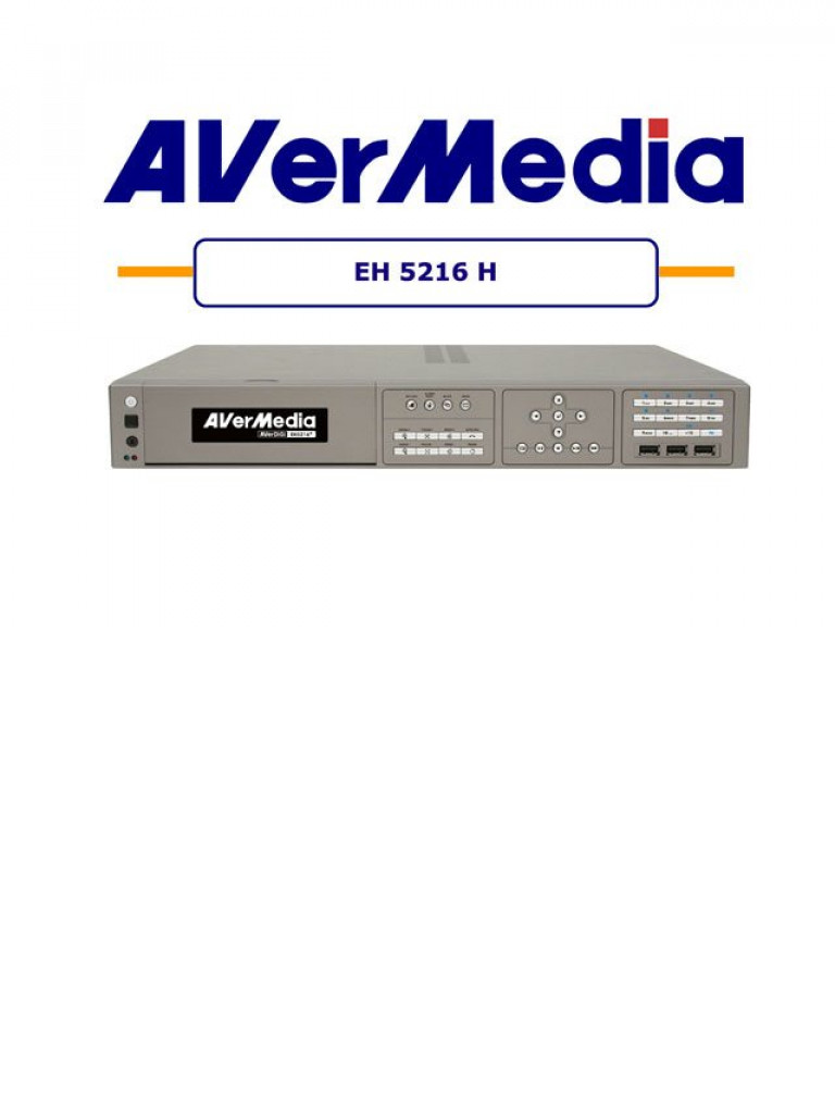 AVERDIGI EH5216H- DVR HIBRIDO 16 CANALES VIDEO&AUDIO/ H264&MPEG4 ...