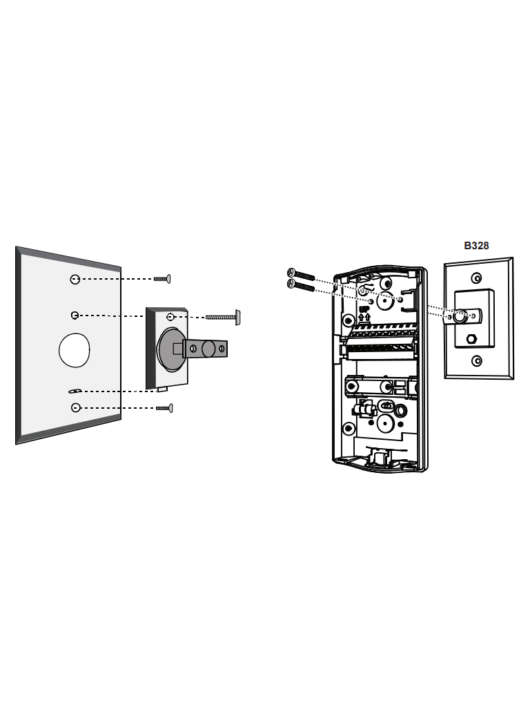 BOSCH I_B328- SOPORTE CON ROTULA/ MONTAJE EN PARED/ PIR