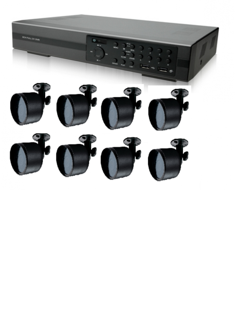 AVTECH DR086PAK136A - PAQUETE DVR DR086 MAS 8 KPC136A/H.264/240FPS / RESOLUCION D1 (720X480 ...