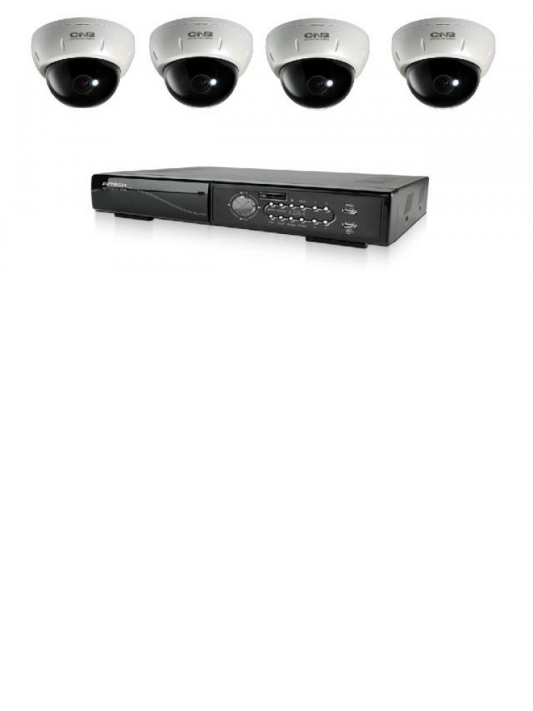 CNB DBB34VFPAK- 4 CAMARAS DOMO WDR MAS DVR AVC792C/ 580TVL/ECLIPSE/DIA ...