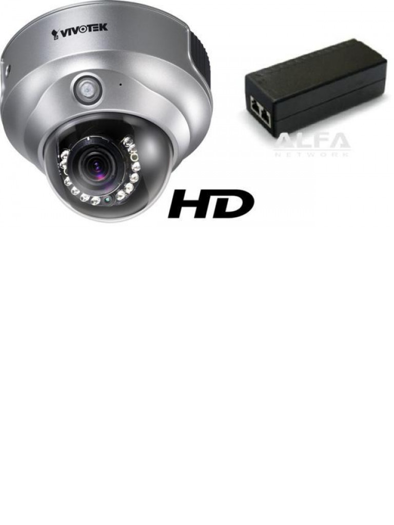 VIVOTEK FD8161PAK - PAQUETE FD8161 Y GRATIS APOE48V1 INYECTOR POE DE 48V/ 2 MEGAPIXELES/ HD/ IR