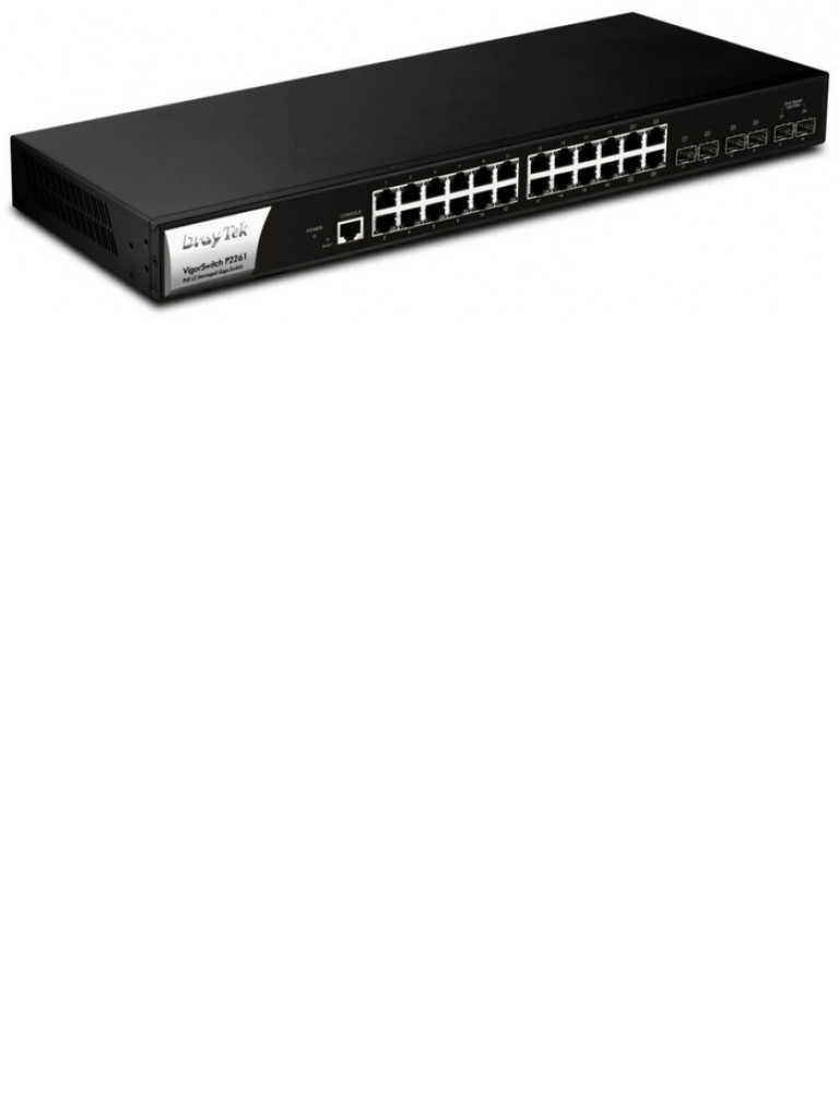 DRAYTEK VIGORP2261- SWITCH POE 24 PUERTOS GIGABIT ETHERNET ...
