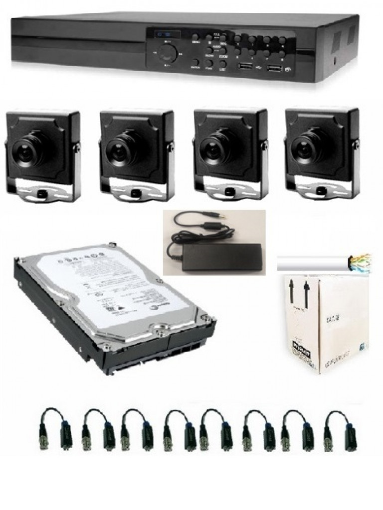 AVTECH DR083PAK07-KIT DVR 8CH DR083/4 KPC124AN/ DISCO DURO 500 GB/ 8 ...