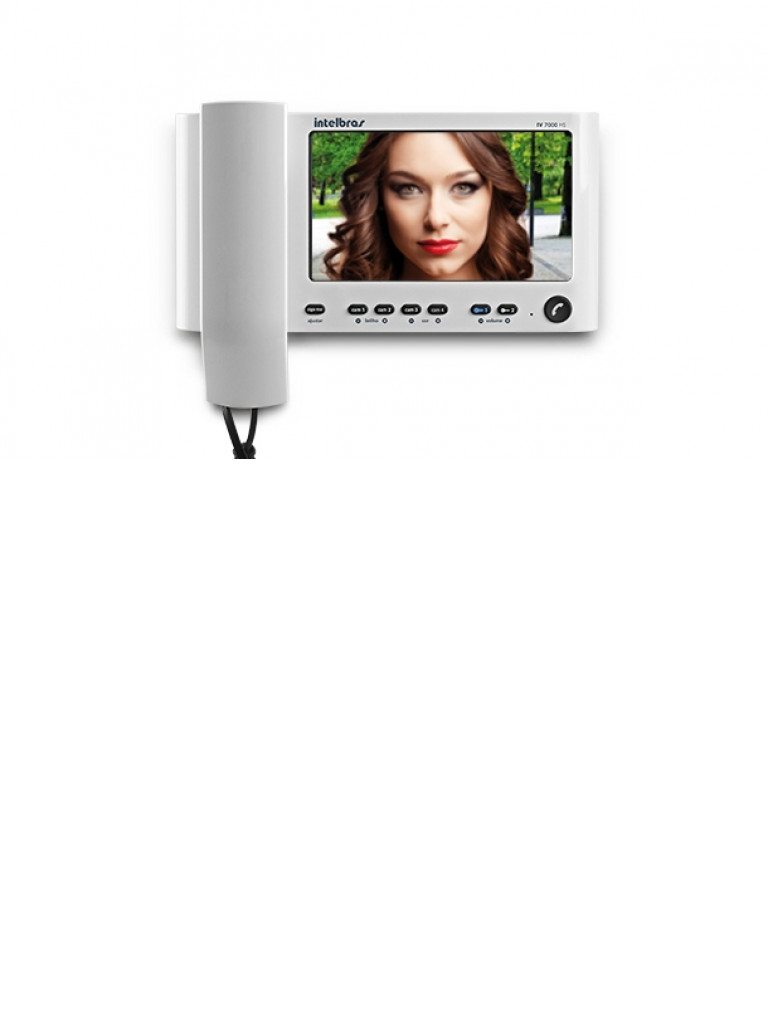 INTELBRAS IV7000INHS - MONITOR INTERNO CON AURICULAR / 4 CANALES / 7 ...