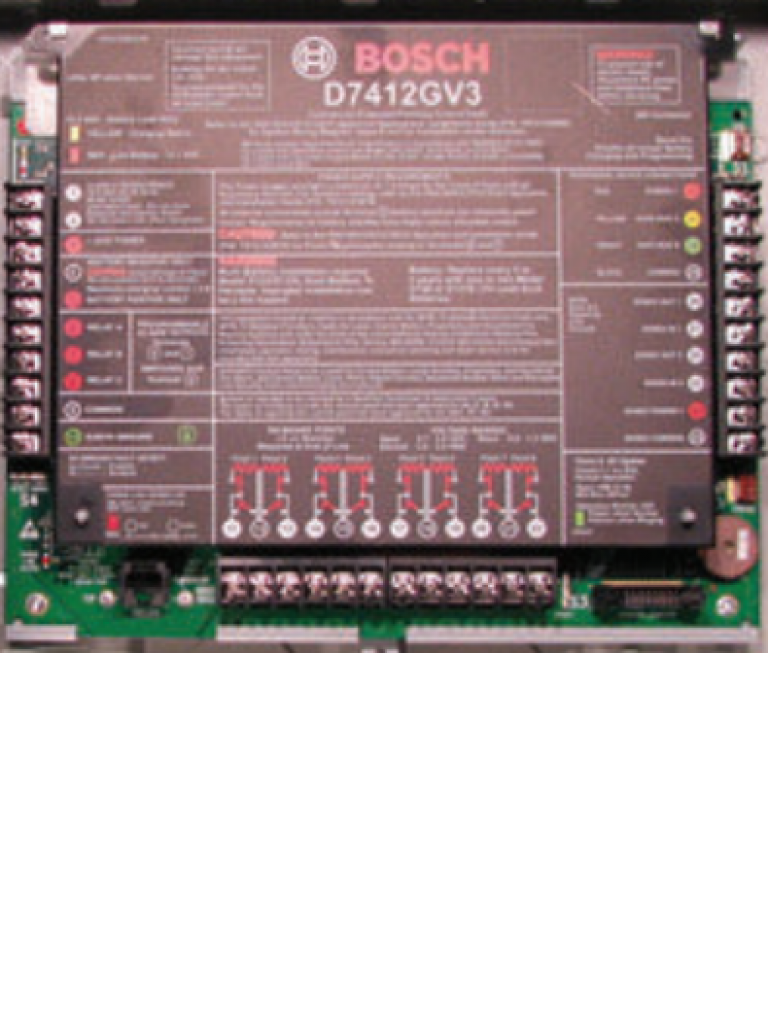 BOSCH I_D7412GV3- PANEL DE ALARMA D7412GV3/ 8 AREAS/ 2 PUERTAS/ PCB
