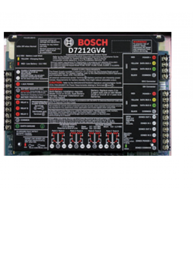 BOSCH I_D7212GV4- PANEL DE ALARMA D7212GV4/ HASTA 40 PUNTOS/ HASTA 4 ...