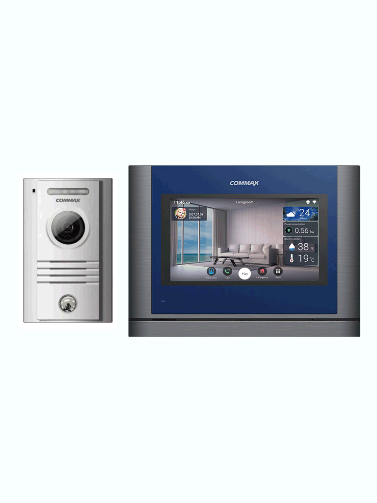 Paquete de videoportero con Monitor WiFi y frente de calle