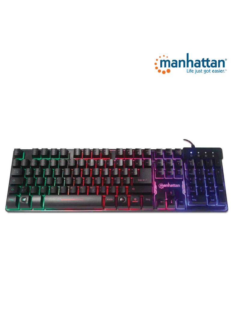 MANHATTAN 178457 Teclado gaming — Edición Base Metálica