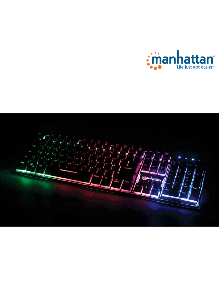 MANHATTAN 178457 Teclado gaming — Edición Base Metálica
