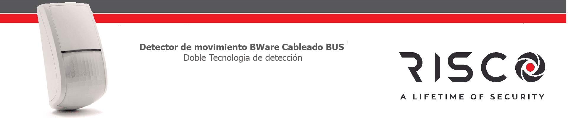 RISCO RK515DTBG3-BWARE DT AM Sensor Movimiento BUS