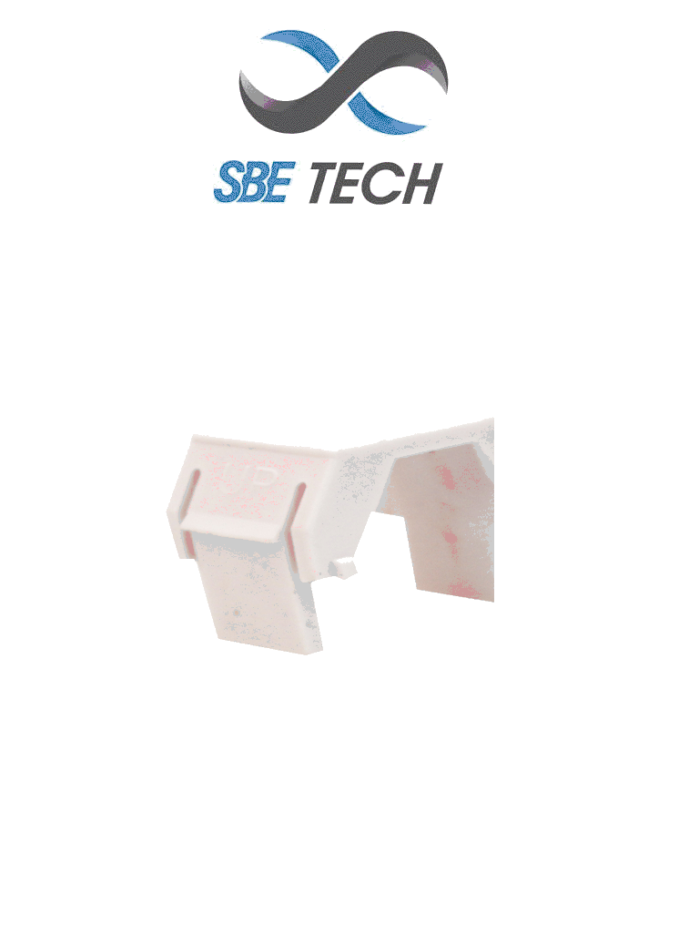 SBETECH BLANKWT - Inserto para faceplate color blanco / Bols
