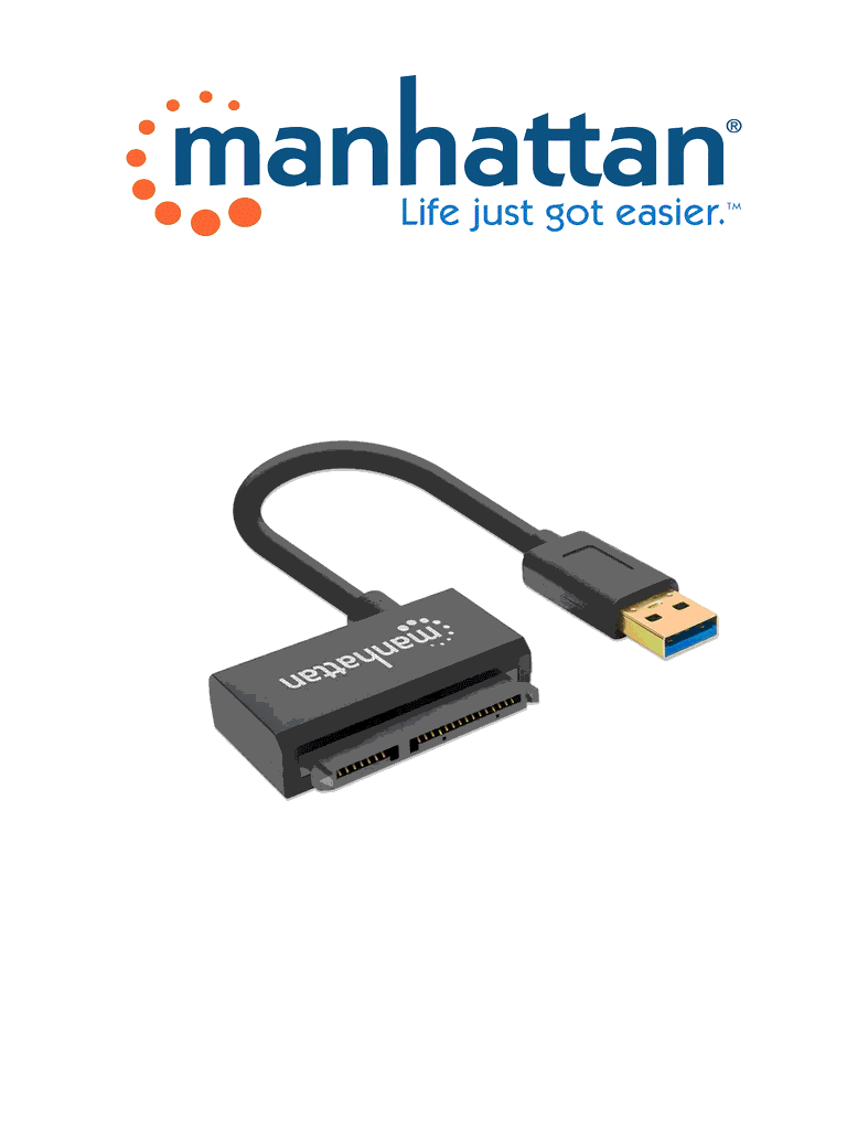 MANHATTAN 130424 - Adaptador USB SuperSpeed a SATA / USB 3.0