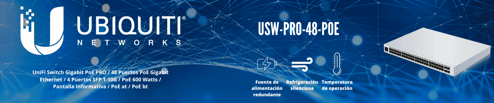 UniFi Switch USW-Pro-48-POE - UBIQUITI NETWORKS -TVCenLinea