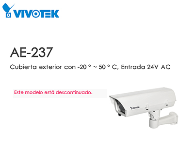VIVOTEK AE237 - Gabinete de camaras IP profesionales / IP66 / IK10 Antivandalico / Brazo de ...