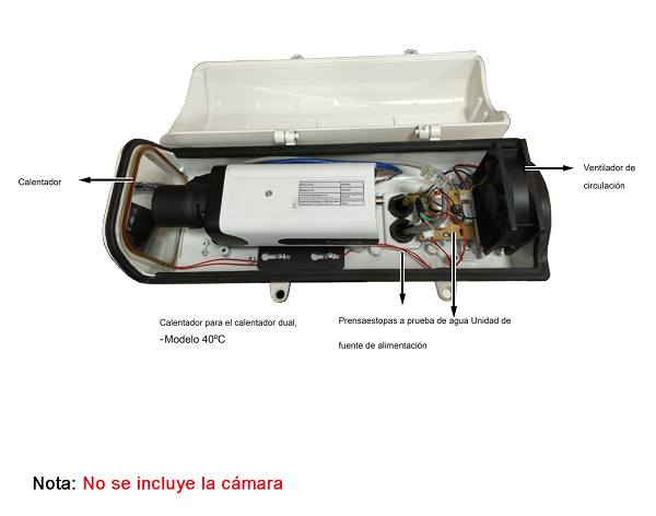 VIVOTEK AE237 - Gabinete de camaras IP profesionales / IP66 / IK10 Antivandalico / Brazo de ...