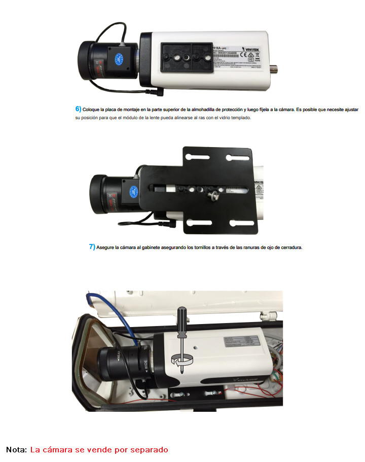 VIVOTEK AE237 - Gabinete de camaras IP profesionales / IP66 / IK10 Antivandalico / Brazo de ...