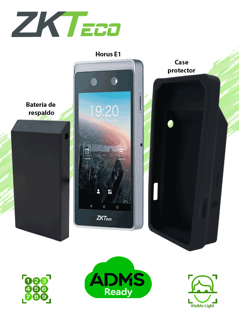ZKTECO - HORUSE1PAK- Control de asistencia portátil