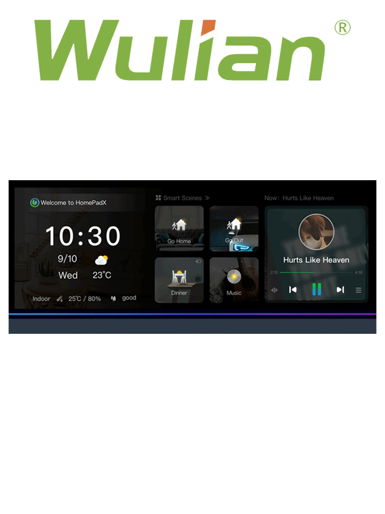 Wulian HomePad X - Central Inteligente Zigbee Pantalla 8